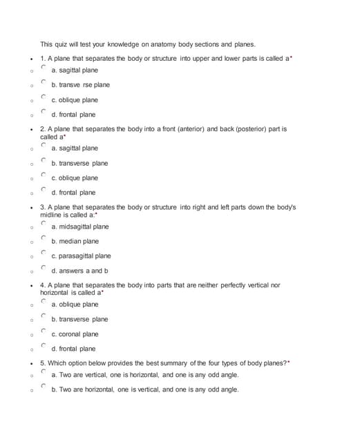 Planes of the_body | PPT