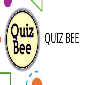this sample quiz bee is for everyone. use it | PPTX