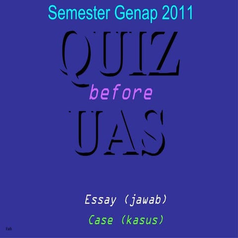 Qui before uas menpro | PPT