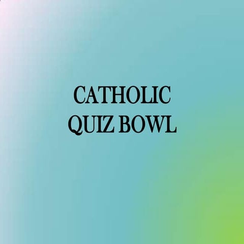 Quiz bowl questions round 5 & 6 | PPTX