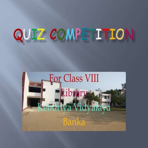 Class Quiz for Class 8th Students | PPTX