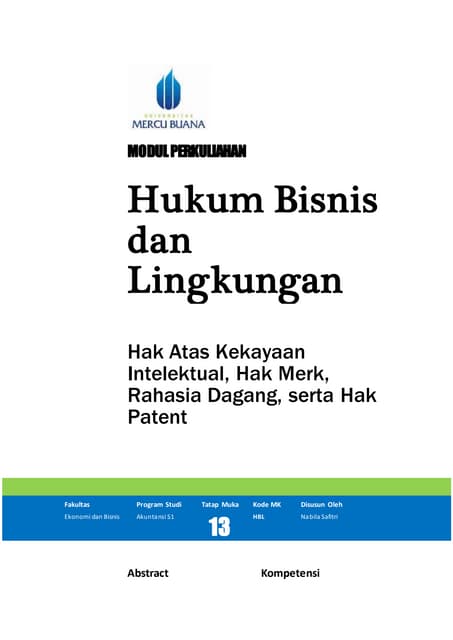 Hukum Bisnis Hak Atas Kekayaan Intelektual.pptx