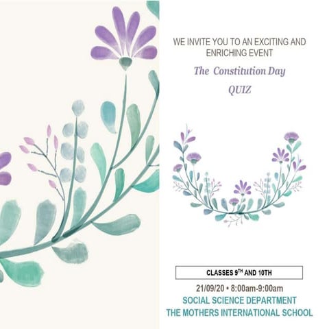 Constitution Day Quiz | PPTX