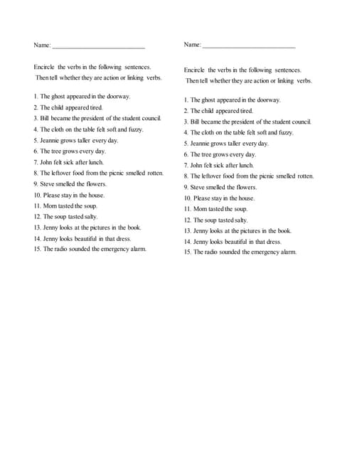 Identifying verbs | PPT