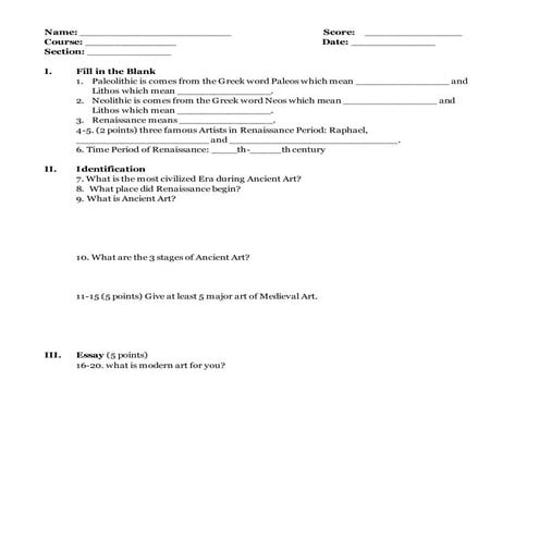 Humanities 18Th Century Quiz , 16th-18th Century Flashcards – CTGV