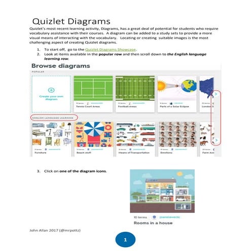 Creating a Quizlet Diagram | PDF