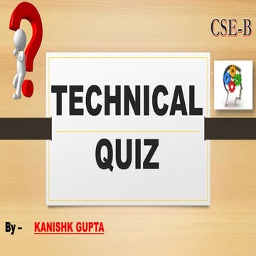 Technical quiz for college students | PPTX