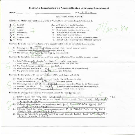 Quizlevel3 a units4and5 | PDF