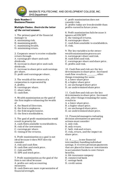 NISM Series V A - Mutual Fund Model Question Paper | PPTX | Mutual ...