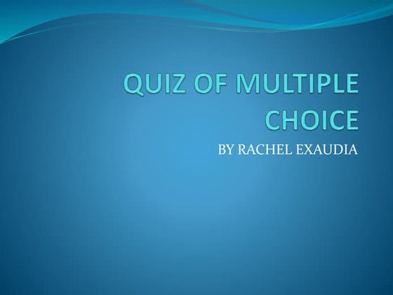 English multiple choice-Midtest | PPT