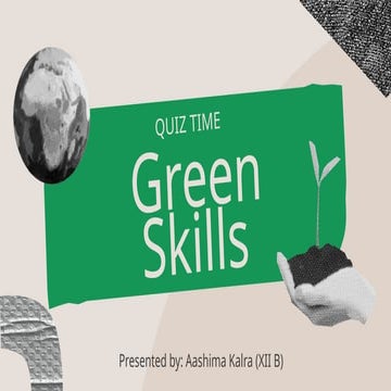 Quiz On Green Skills- Test Yourself- MCQS | PPTX