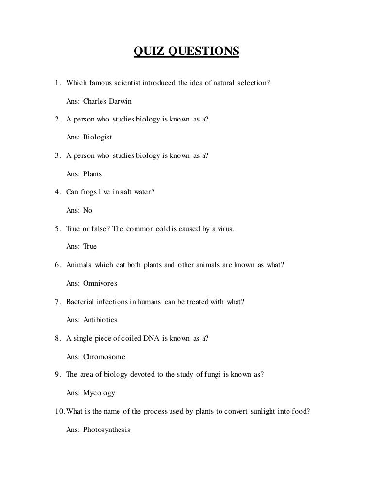 Quiz Questions quiz-questions