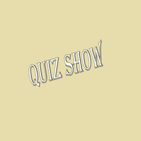 Quiz shows | PPT