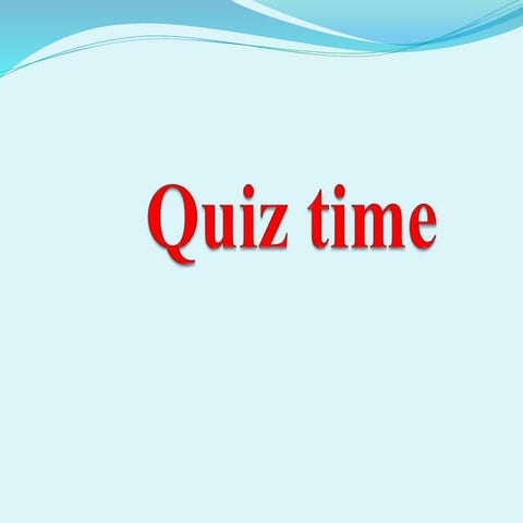 Quiz time | PPTX