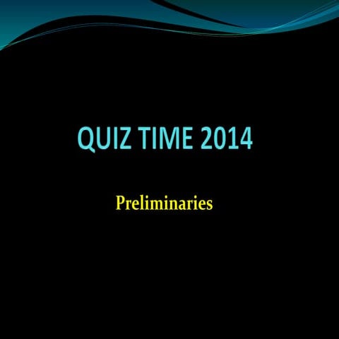 Quiz time 2014 prelims answers | PPT