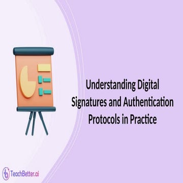 Digital signature and certificate authority | PPTX