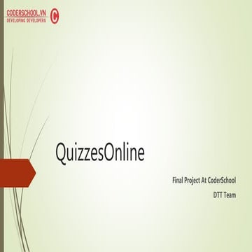Quizzes online | PPT