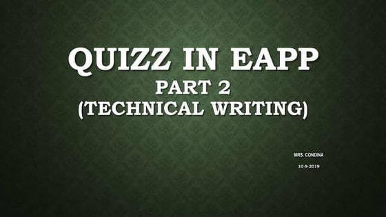 EAPP Position Paper Writing | PPTX