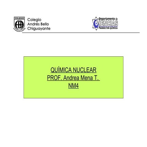 Química nuclear | PPT