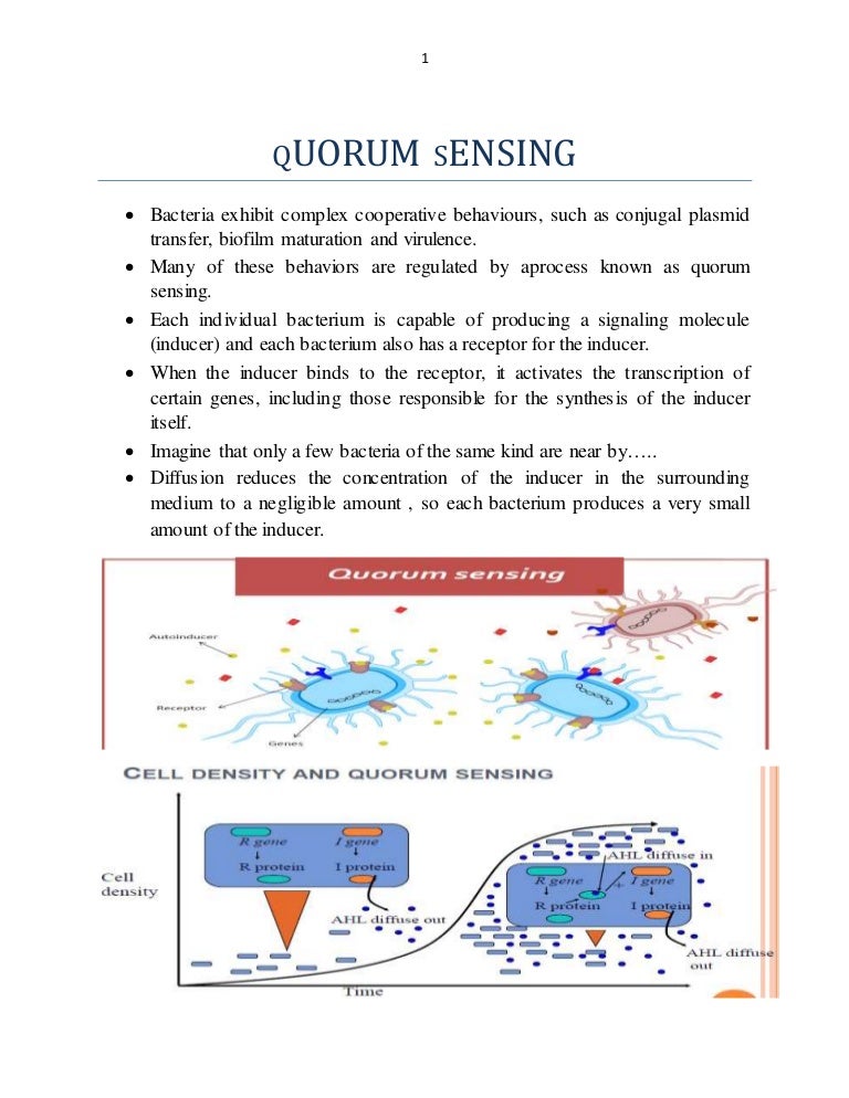 Quorum sensing