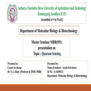 Quorum Sensing(Bacterial Communication) .pptx