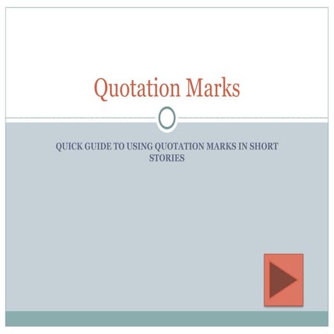 Quotation mark guide | PPT