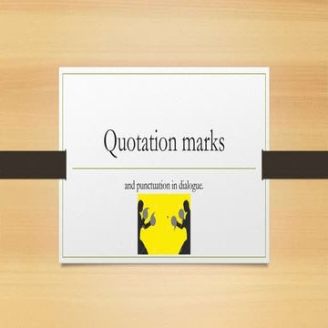 Quotation Marks What Do Quotation Marks Mean? Write With Jean