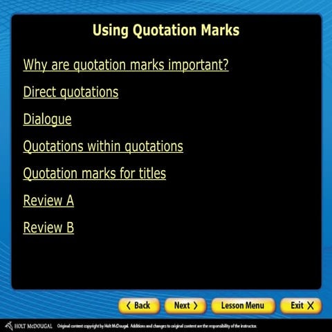 Quotation Marks | PPT