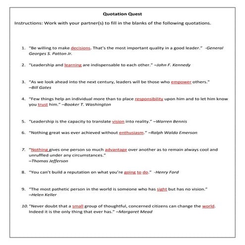 Quotations On Integrity | DOCX