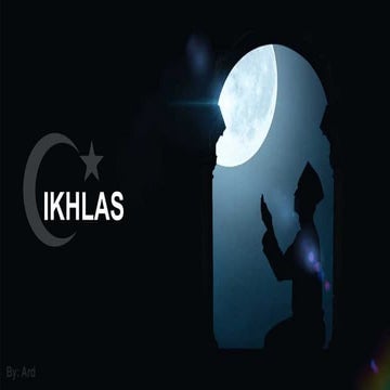 BAGAIMANA CARA MENGAPLIKASIKAN ILMU IKHLAS | PPTX