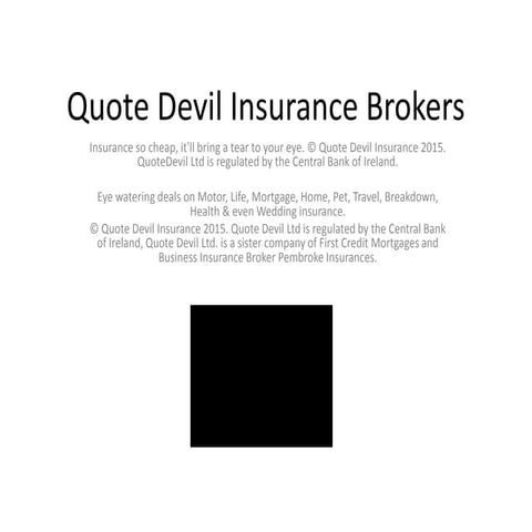 Quote devil insurance brokers | PPTX