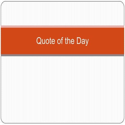 Quote of the day 28 jun 2011 | PPTX