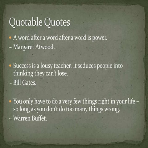 Quotable Quotes | PPT