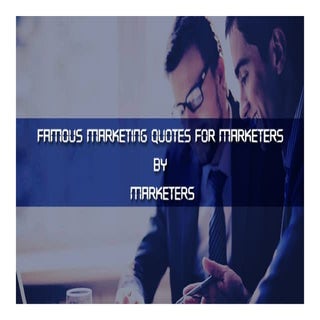 Quotes from Marketing Gurus | PDF