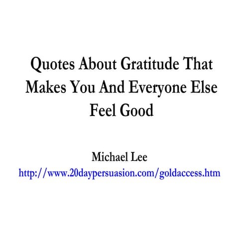 Gratitude | PPTX