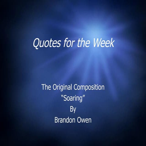 Quotes for the week | PPT