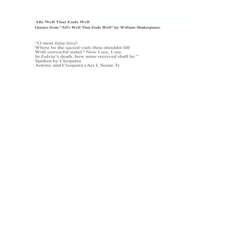 Quotes from alls_well_that_ends_well | DOC