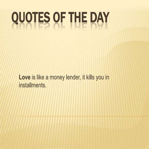 Quotes of the day | PPTX