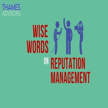 Wise Words on Reputation Management | PDF