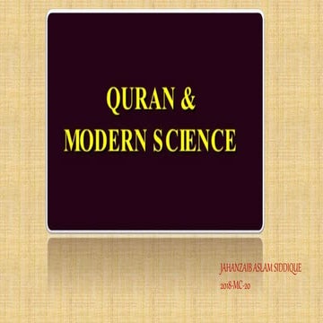Quran and science | PPT