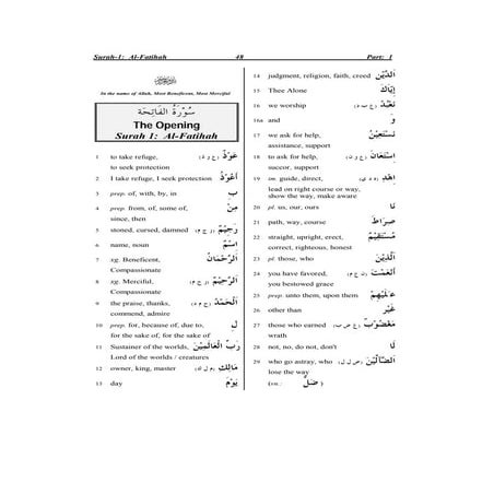 Quran Dictionary (Words and Meanings) | PDF