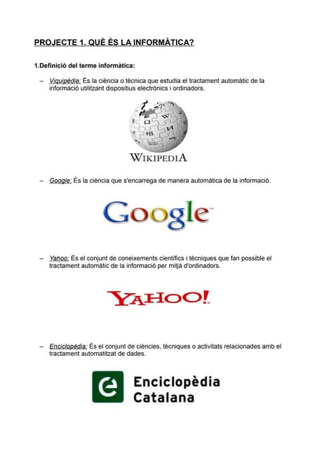 La informàtica bàsica per la vida tecnològica | PPT