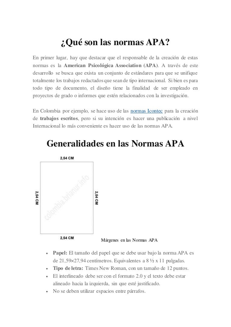 Qué son las normas apa