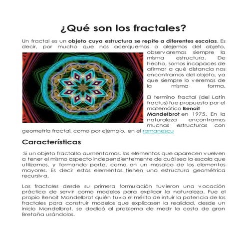 ¿Qué son los fractales? | DOCX