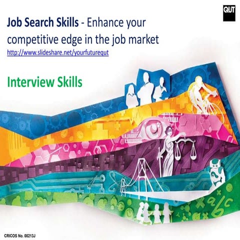 QUT North Lakes Library Interview Skills Presentation June 2015 | PPTX