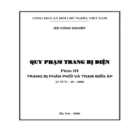 Quy pham tbd phan iii | PDF