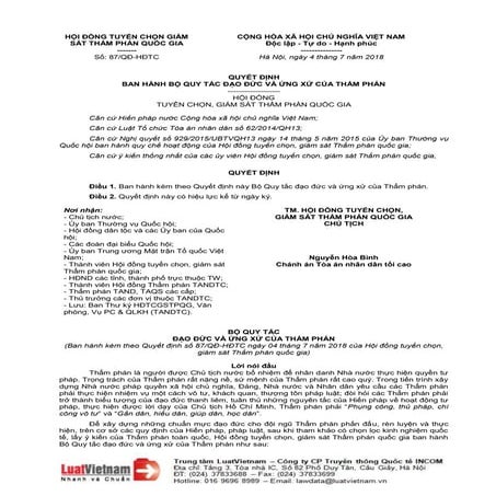 Quyết định dạo duc bo quy tac va ung xu cu | PDF