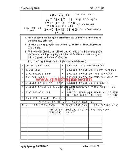 Quy trình xử lý sản phẩm không phù hợp | PDF