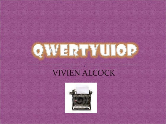QWERTYUIOP by Vivien Alcock | PPT | Celebrity Families | Pop Culture