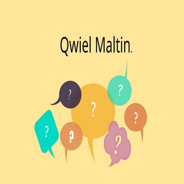 Qwiel u idjomi minn xogħol ta studju malti | PPTX